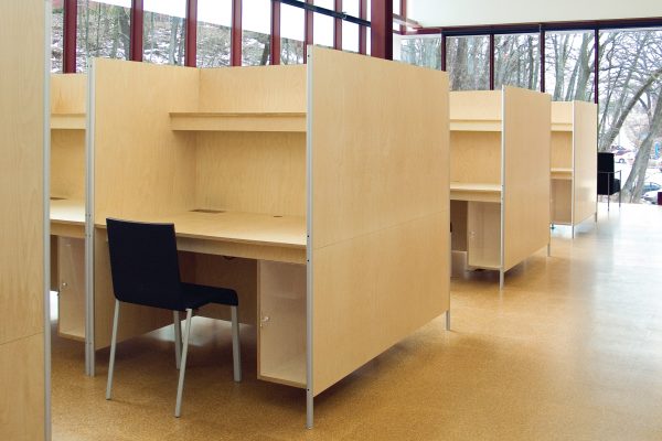 Library Study Carrel - Ganged [SC_G] | Milder Furniture